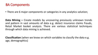 Business Intelligence and Business Analytics | PPTX