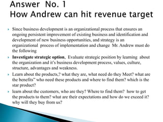 Business development answer | PPTX