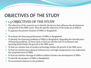 Report On SME Development in Bangladesh | PPTX