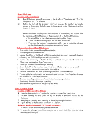 Buisness ethics and corporate governance corporate boards and ...