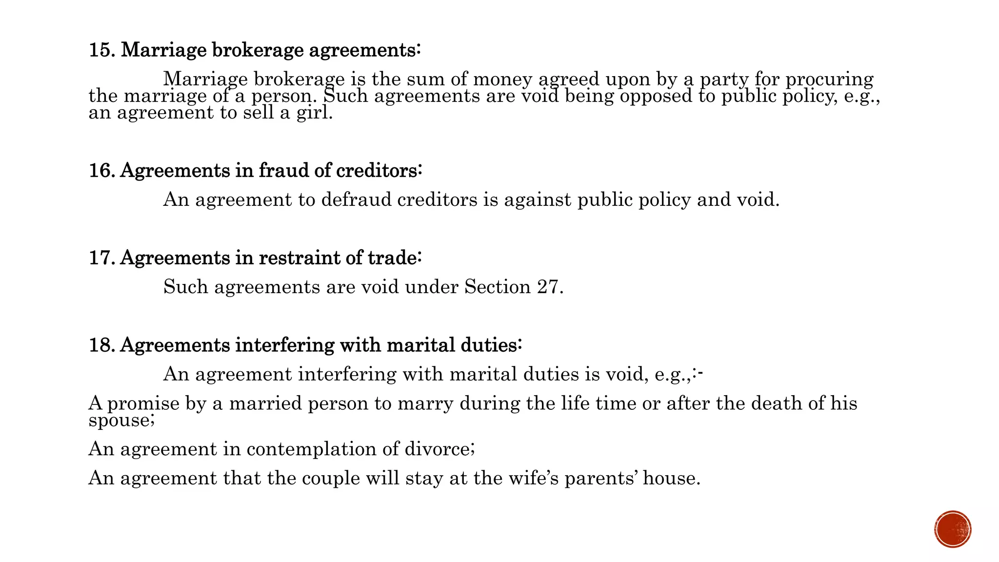 Agreement opposed to public policy | PPTX