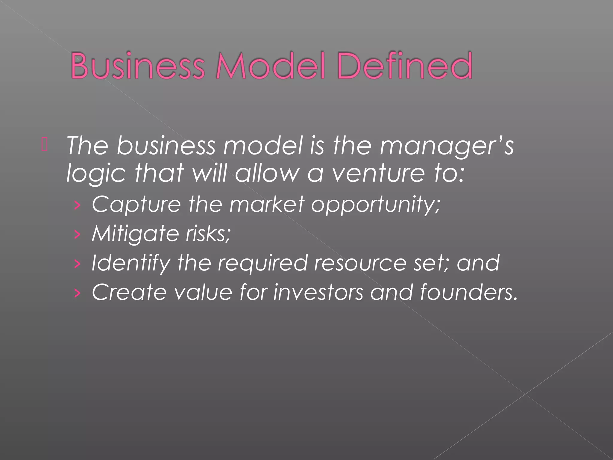 Buissness model analysis | PPT