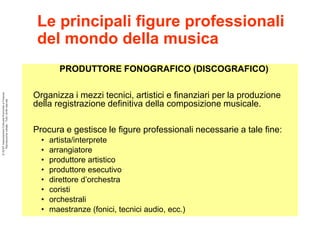 Le principali figure professionali nel mondo della musica | PPTX ...
