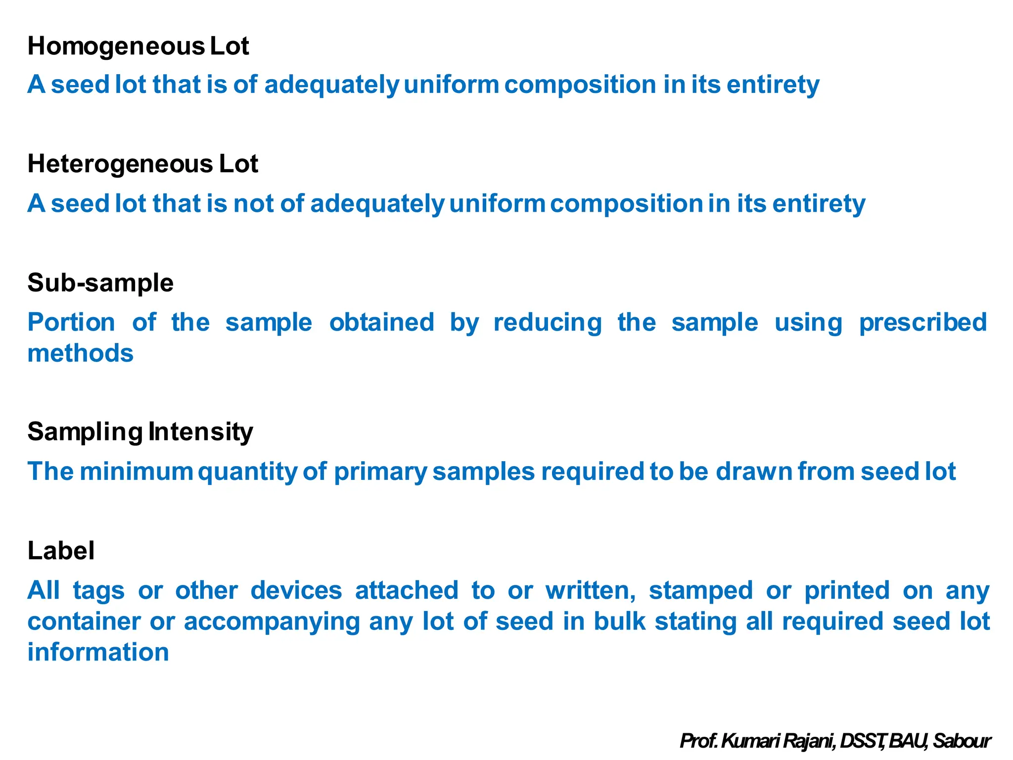 Seed sampling | PPTX