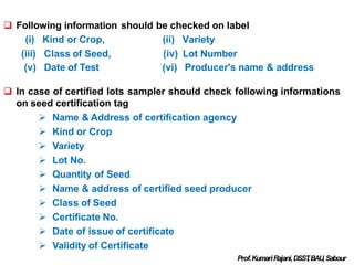 Seed sampling | PPTX
