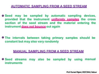 Seed sampling | PPTX