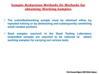 Seed sampling | PPTX