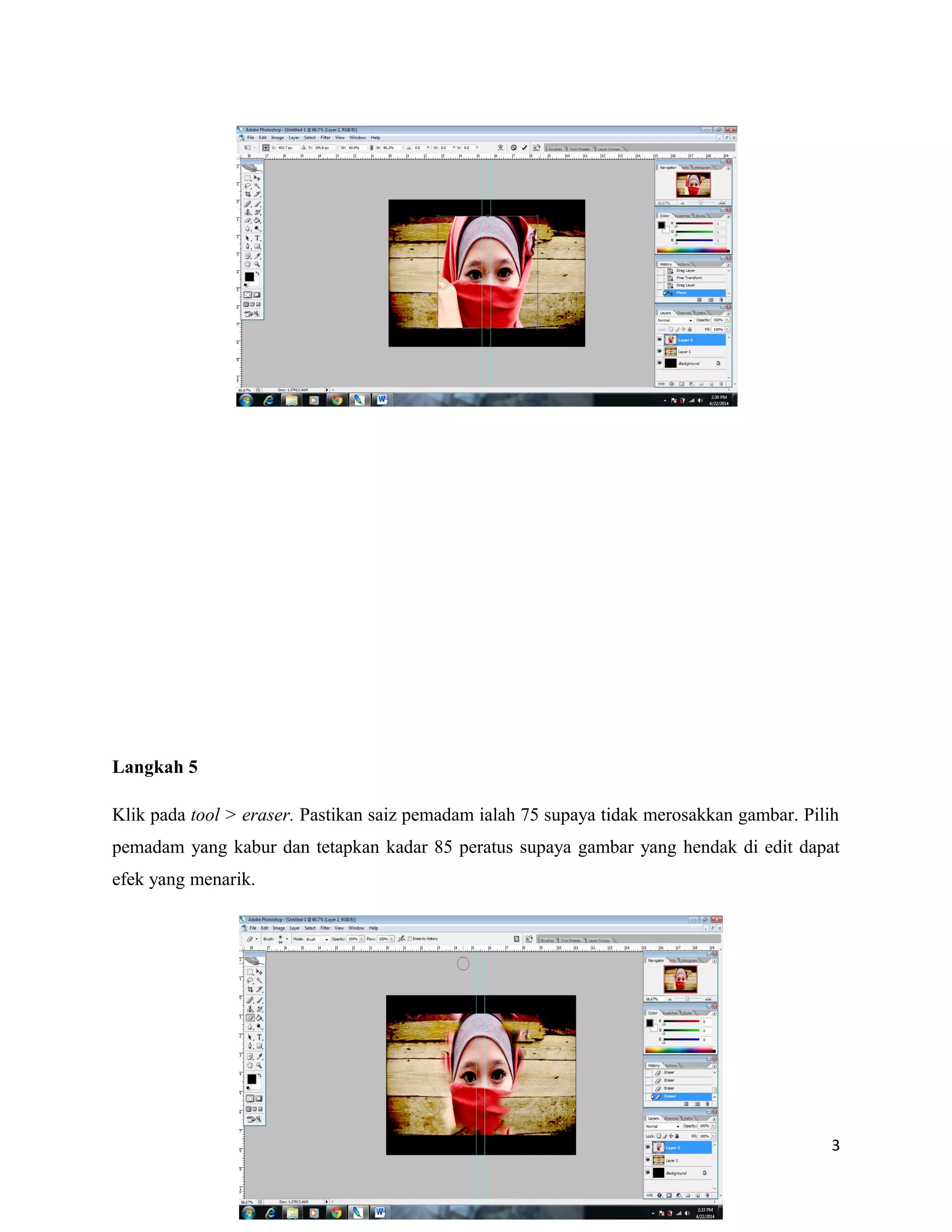 proses membuat cover buku | DOC
