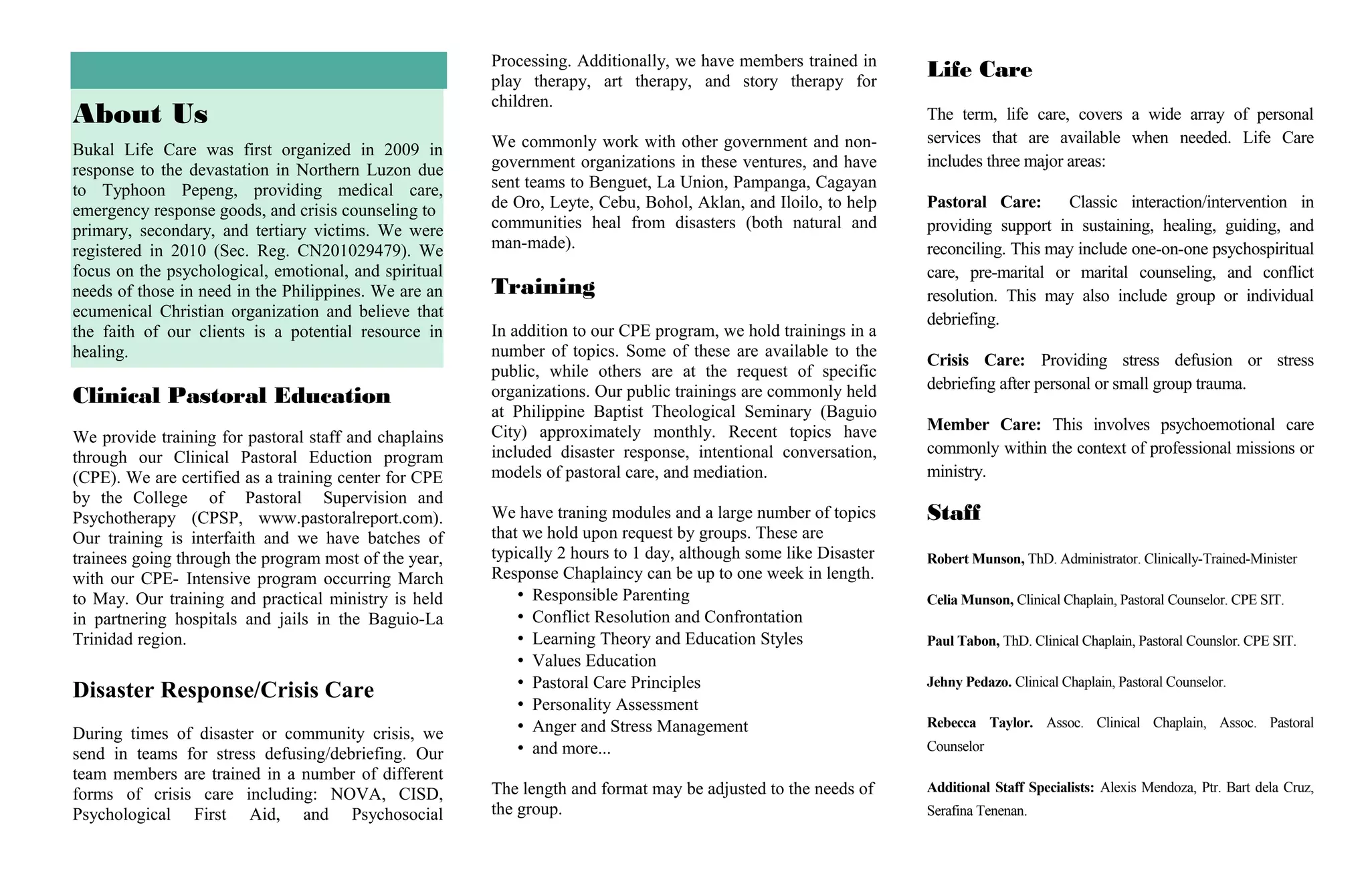 Bukal Life Care Brochure 2014 | PDF