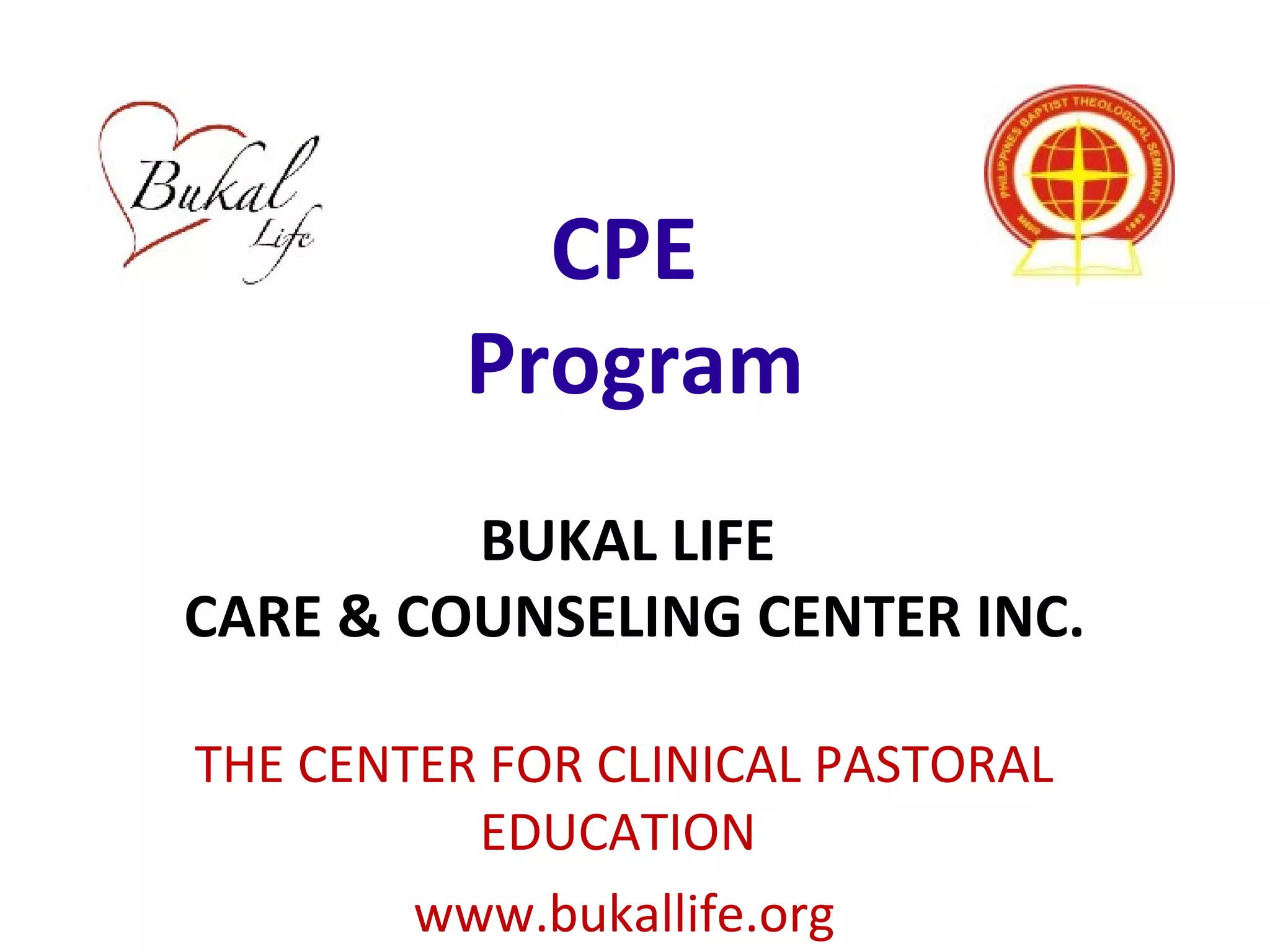 Clinical Pastoral Education at Bukal Life Care | PDF | Christianity | Religion & Spirituality