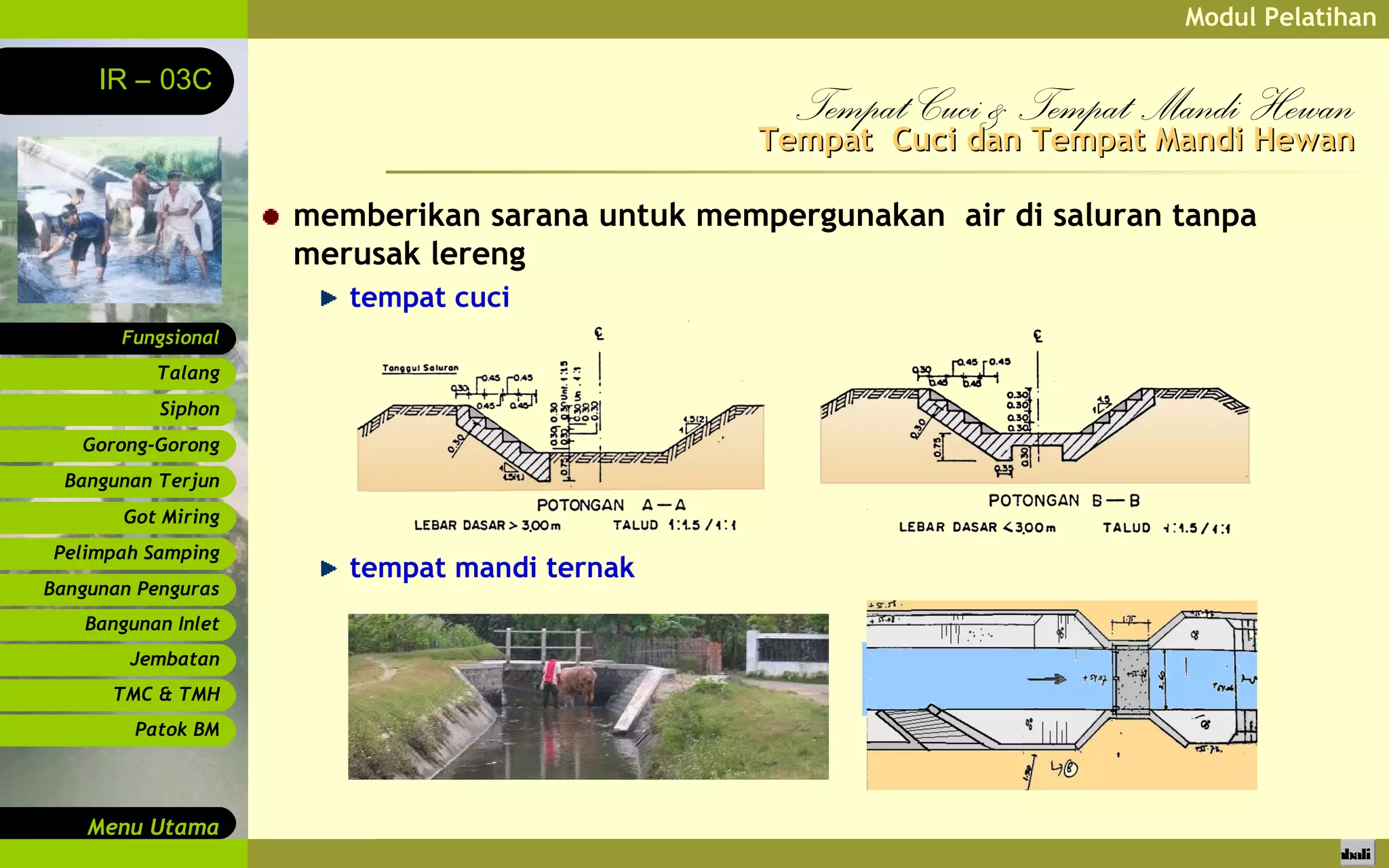 bangunan irigasi pelengkap ppt | PPT