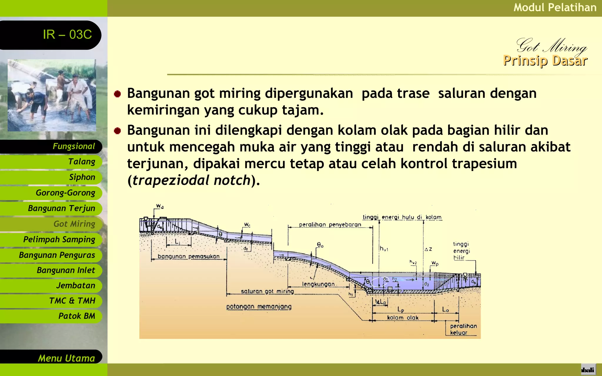 bangunan irigasi pelengkap ppt | PPT
