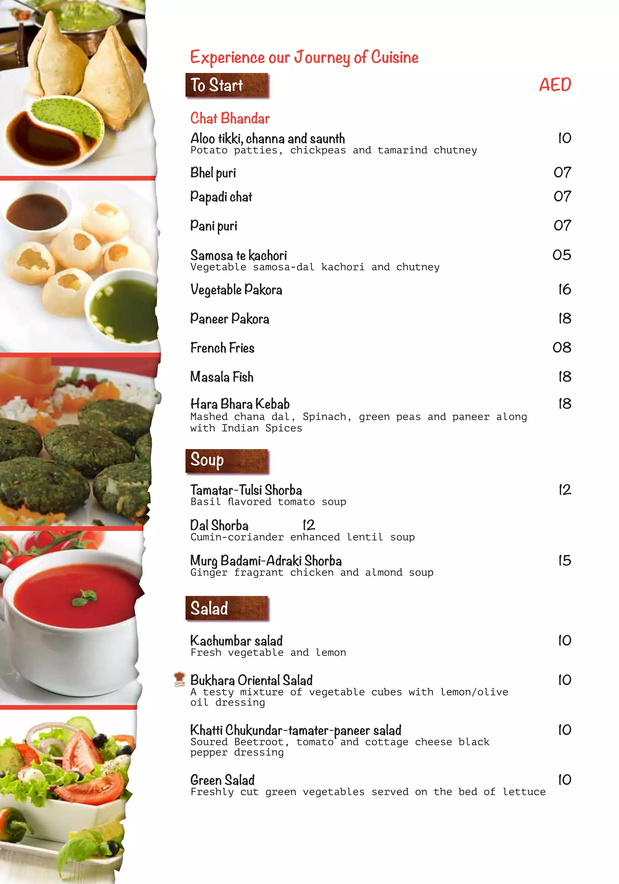Bukhara restaurant menu | PDF