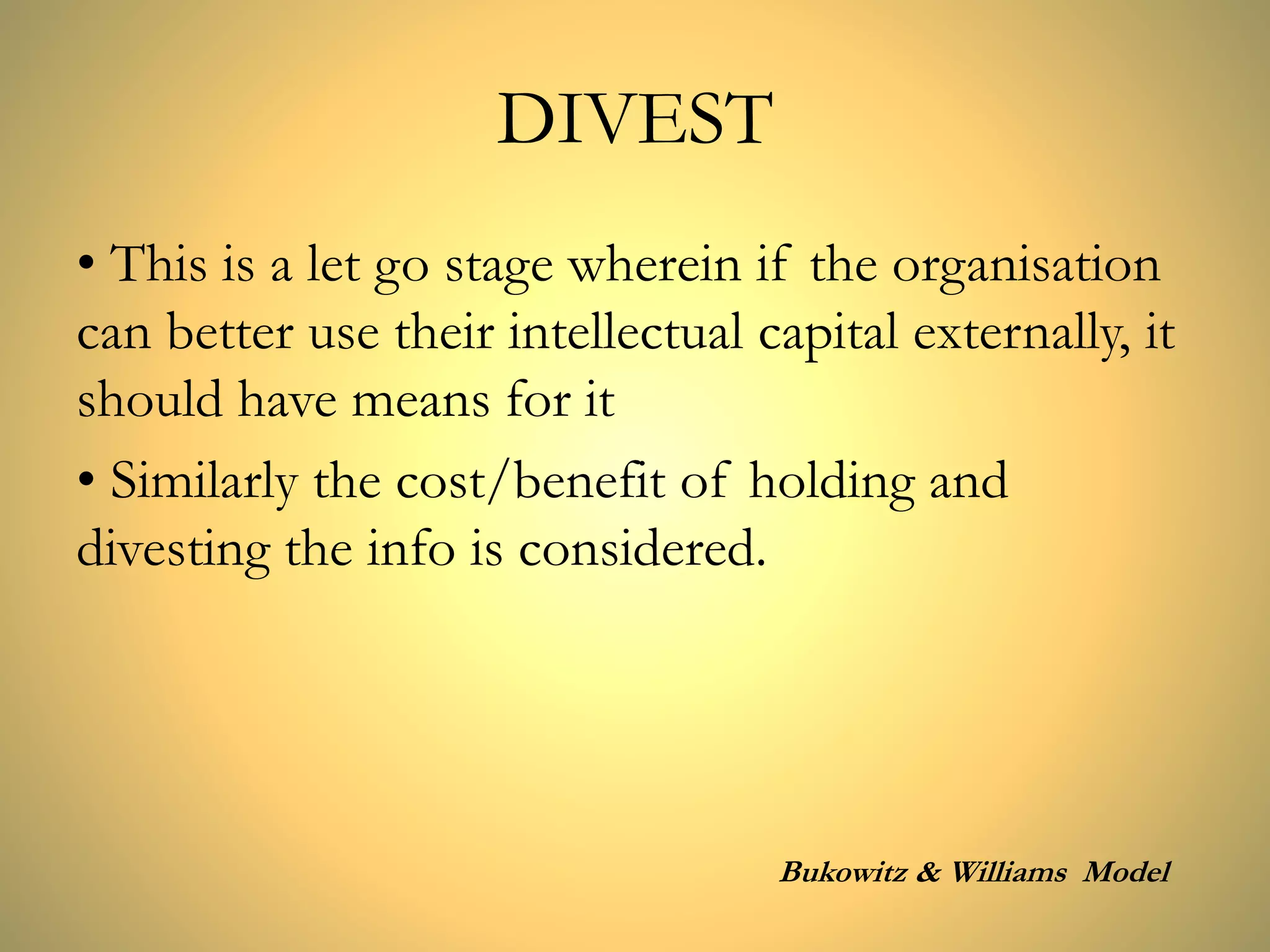 Bukowitz and williams | PPTX