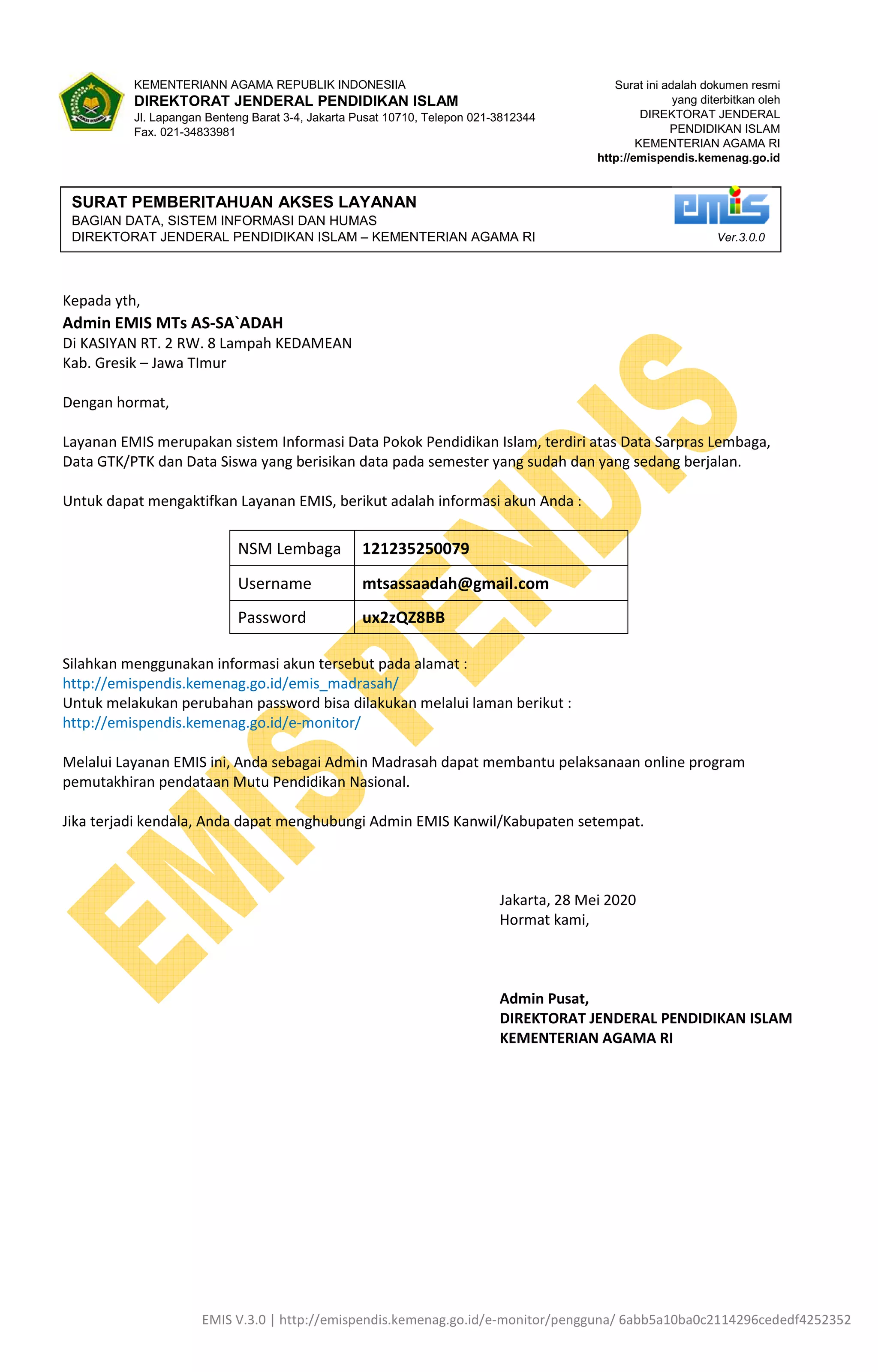 Bukti akun emis | PDF