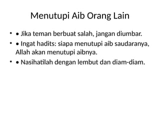 Bukti_Beriman_Pembelajaran, menepati janji mensyukuri nikmat dan ...