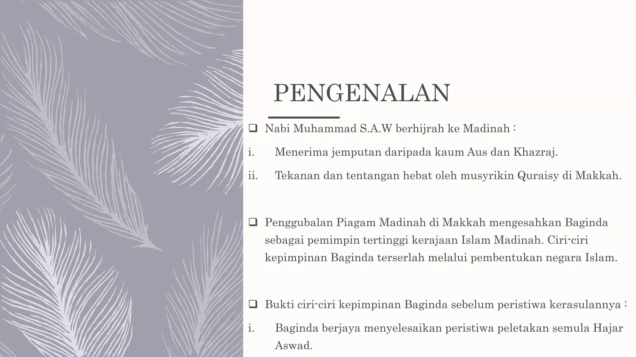 Bukti Nabi Muhammad Seorang Negarawan | PPTX