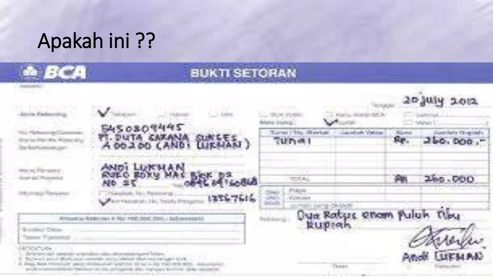 Jenis-Jenis Bukti Transaksi | PPTX