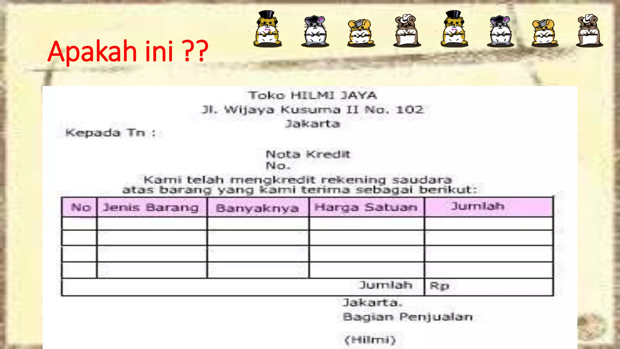 Jenis-Jenis Bukti Transaksi | PPTX