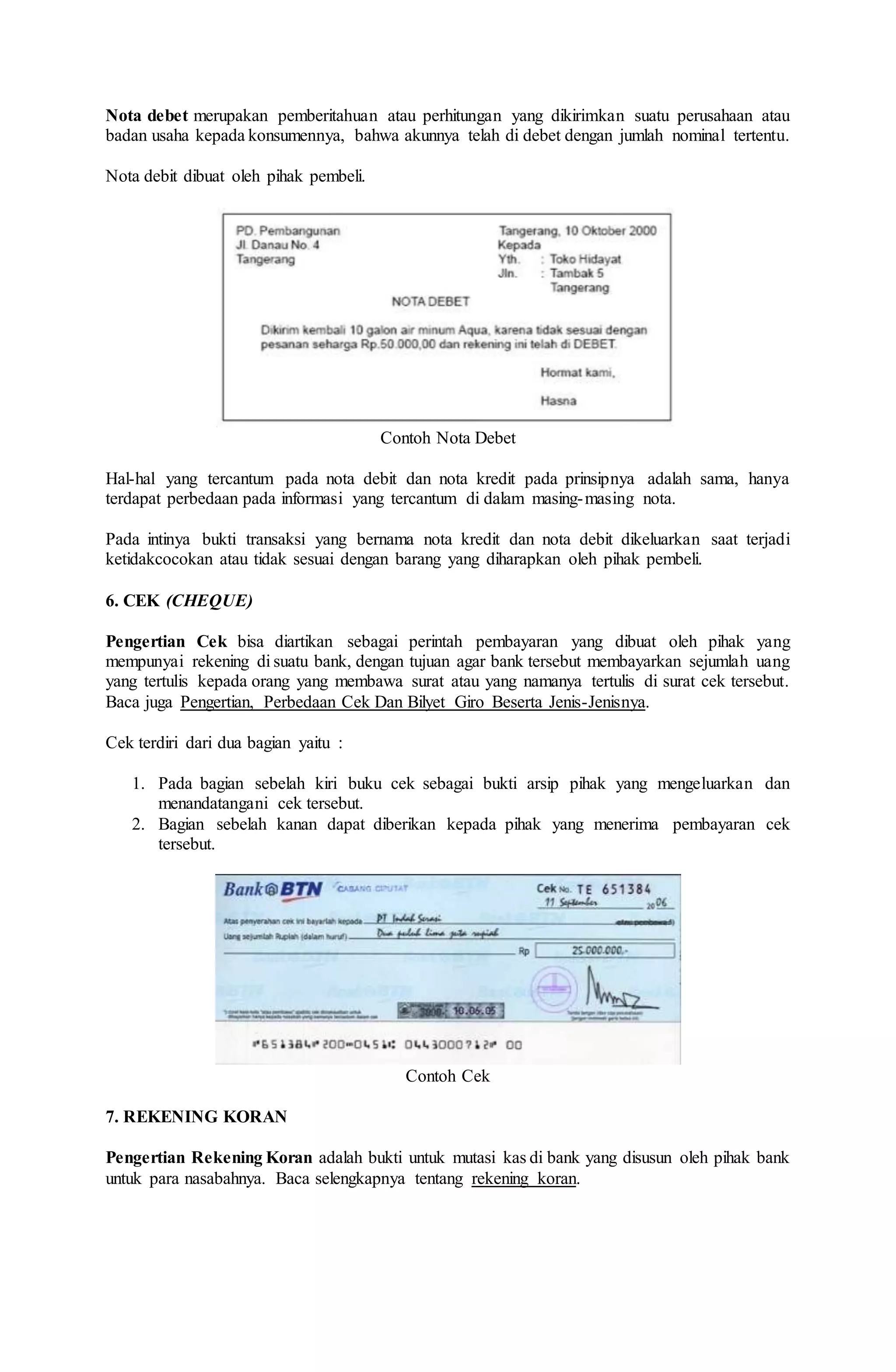 Bukti transaksi | DOCX