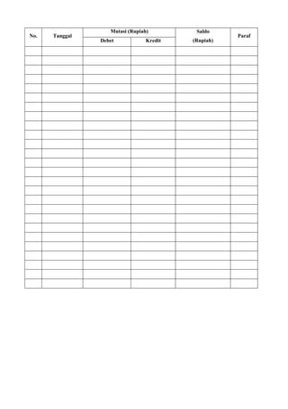 Buku tabungan | DOCX