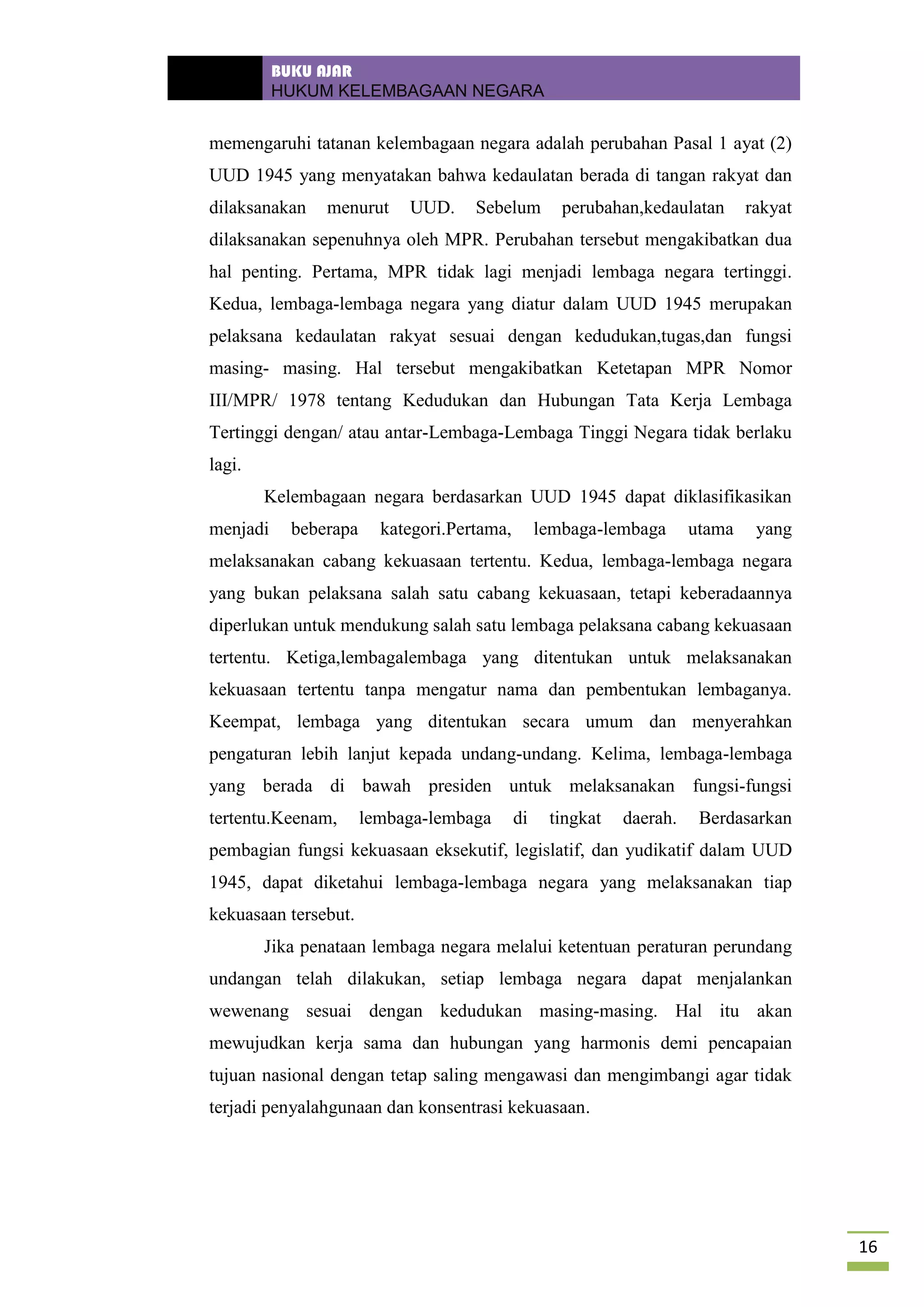 Hukum Kelembagaan Negara | PDF