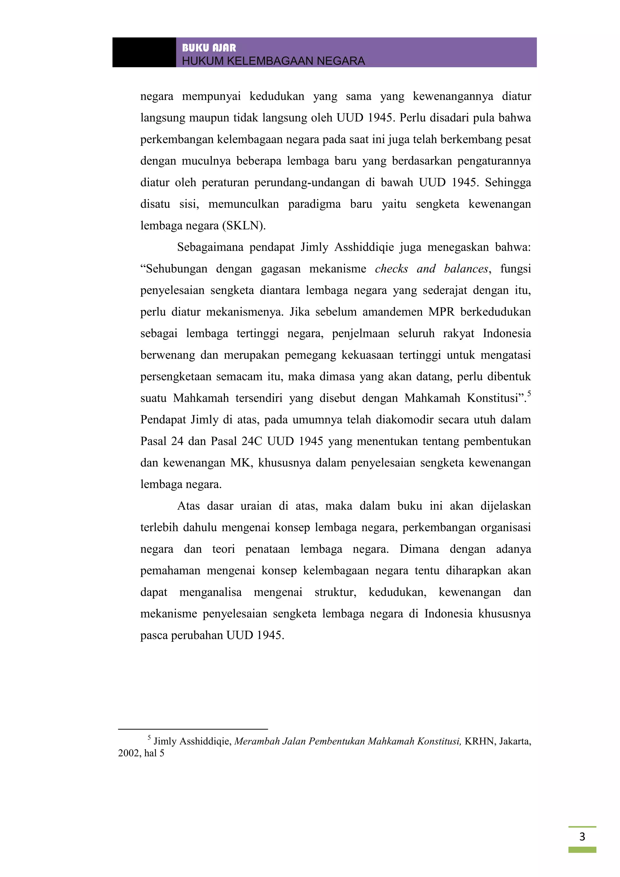 Hukum Kelembagaan Negara | PDF