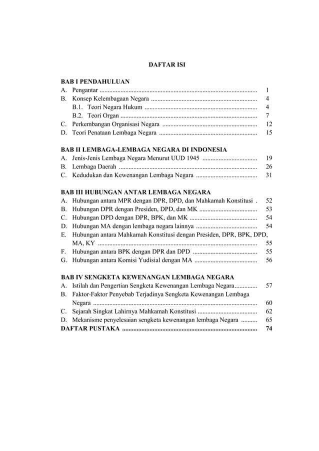 Hukum Kelembagaan Negara | PDF