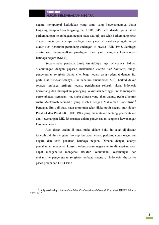 Hukum Kelembagaan Negara | PDF