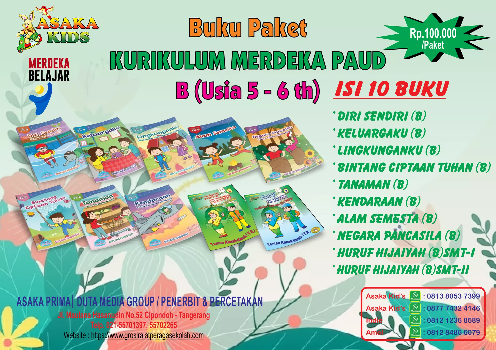PAKET Buku Kurikulum Merdeka TK dan PAUD 2023 /2024 | PPT | Free Download