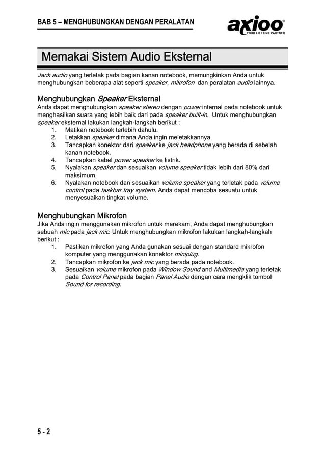 Buku panduan-axioo-pico | PDF