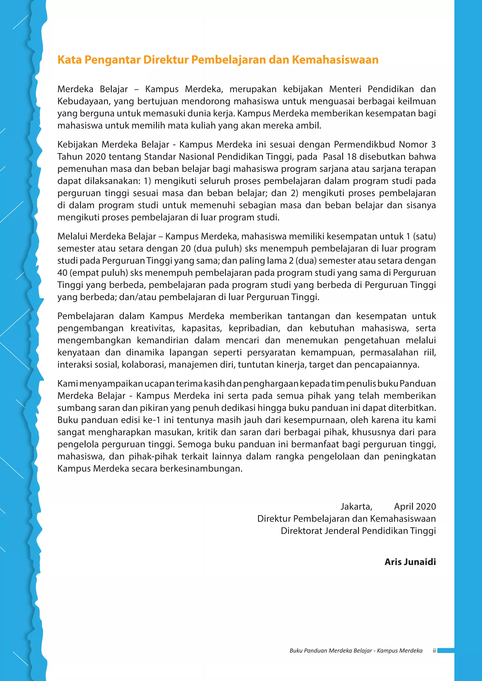 Buku panduan-merdeka-belajar-kampus-merdeka-2020 (1) | PDF