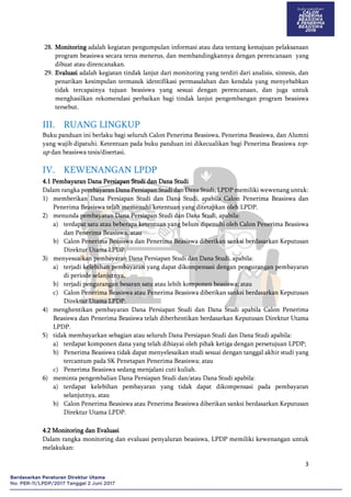 Buku panduan-penerima-beasiswa-lpdp | PDF