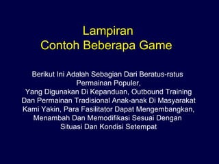 Buku panduan-permainan | PPT