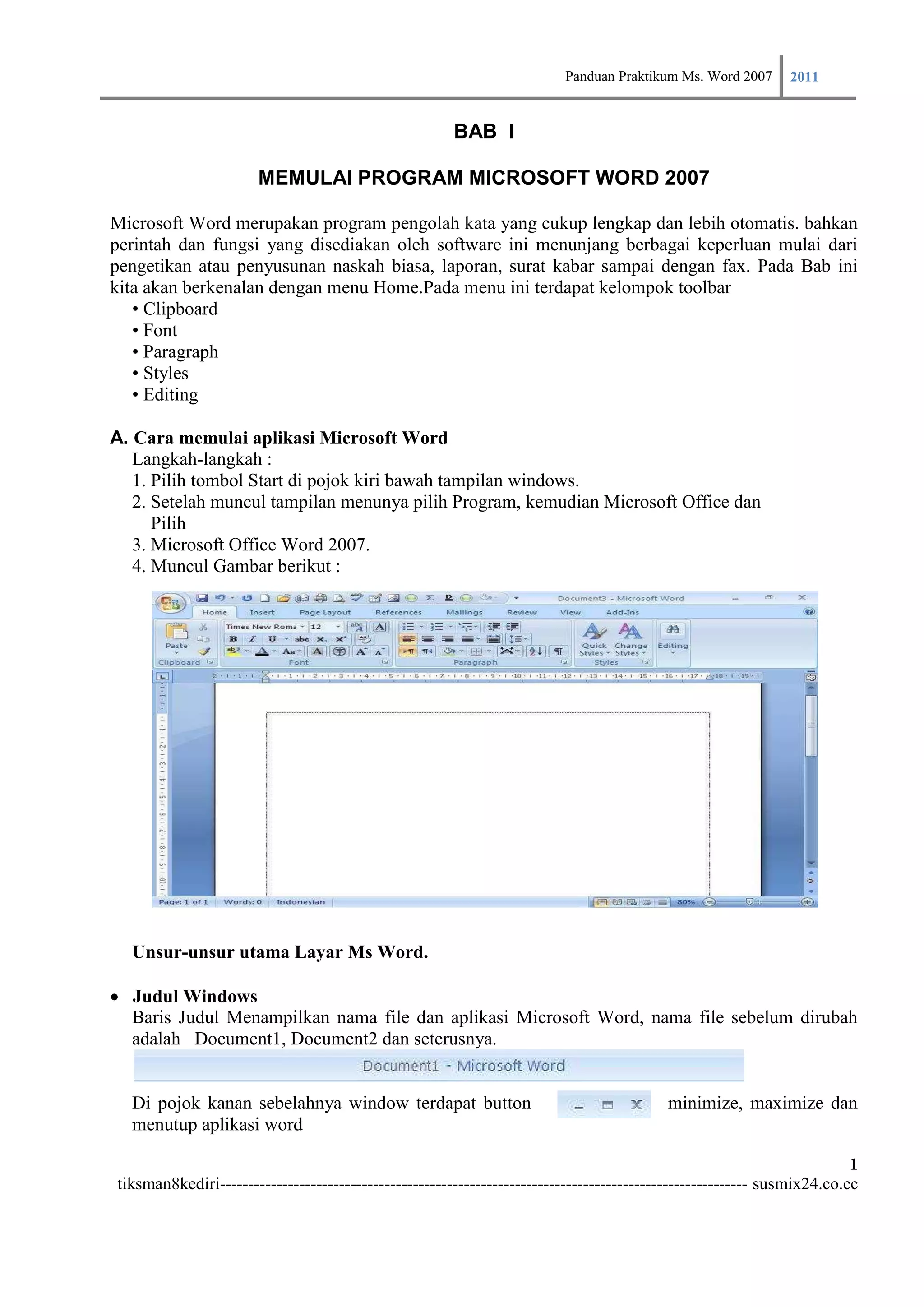 Buku panduan-praktikum-ms-word-20072 | PDF