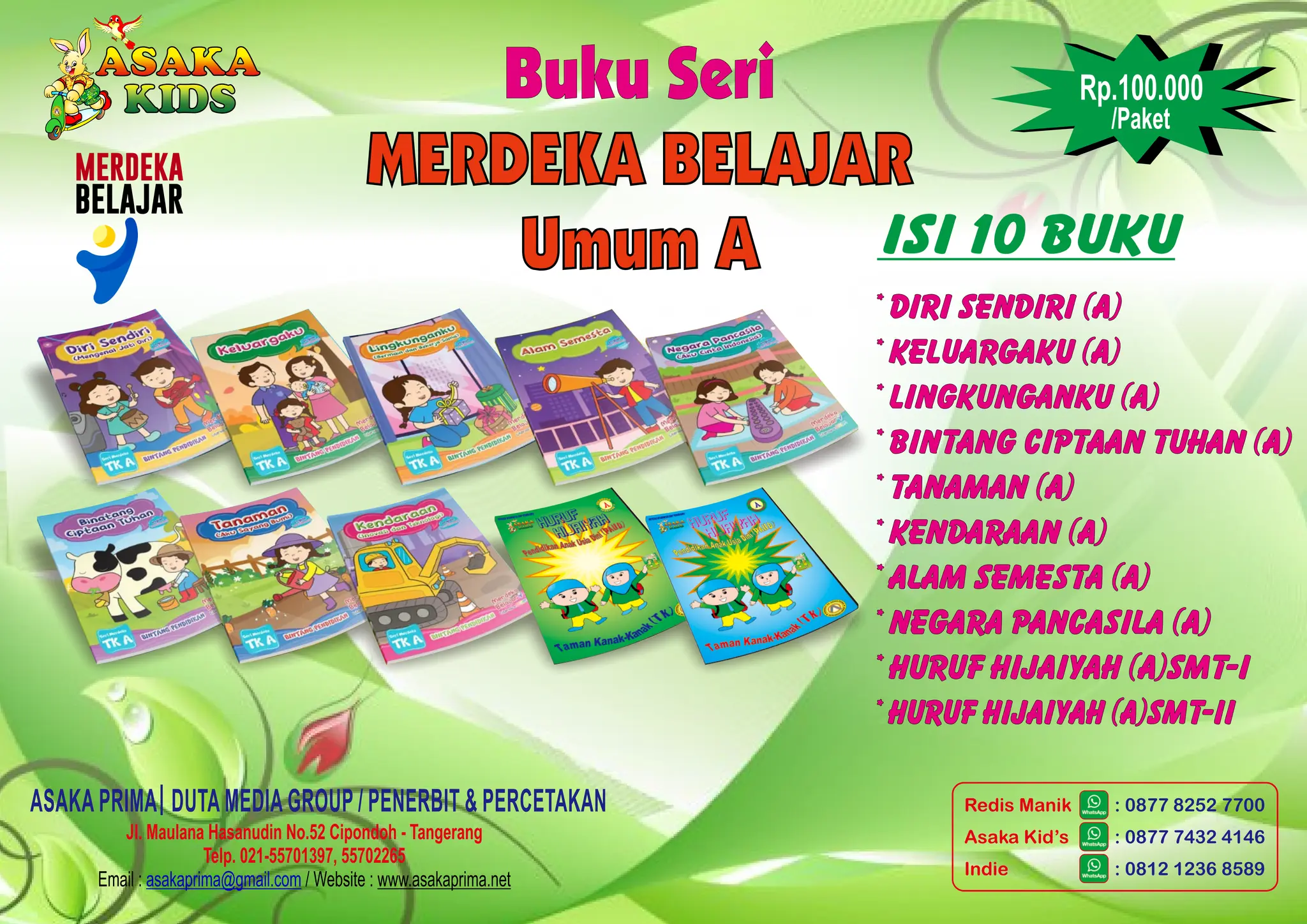 Paket Buku Kurikulum Merdeka PAUD Usia 5-6 Tahun TA 2024/2025 | PDF