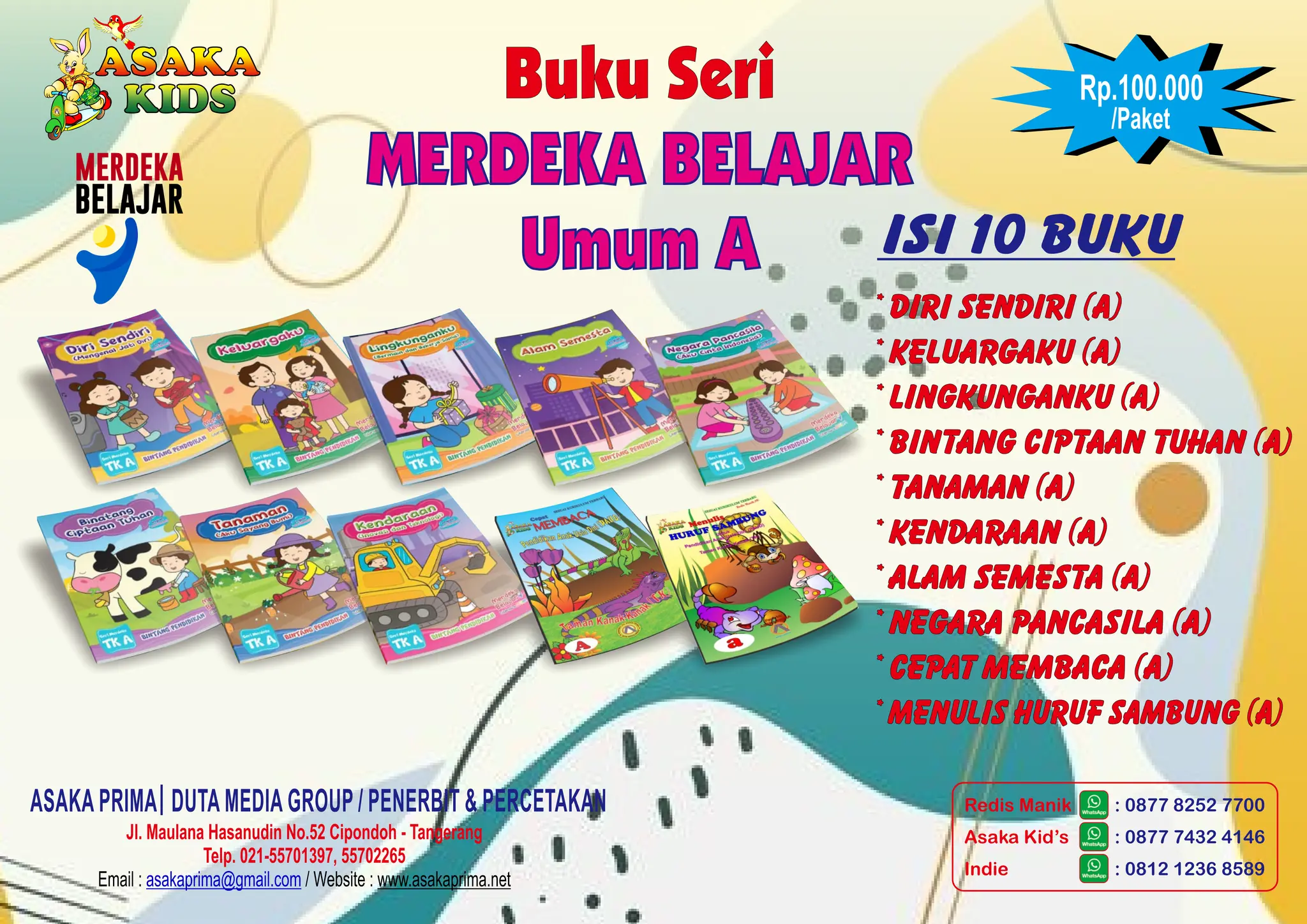 Paket Buku Kurikulum Merdeka PAUD Usia 3-4 Tahun TA 2024/2025 | PDF