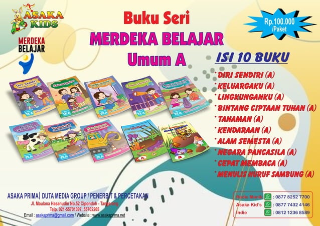Buku Paud Kurikulum Merdeka 2024 TK A dan TK B terbaru | PDF