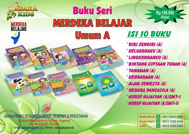 Buku Paud Kurikulum Merdeka 2024 TK A dan TK B terbaru | PDF