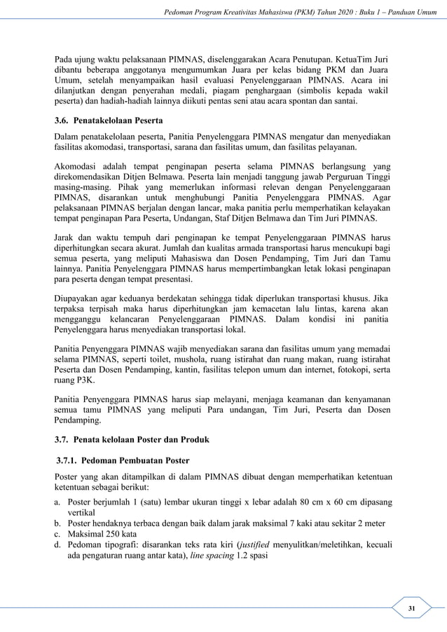 Buku pedoman-pkm-2020 | PDF