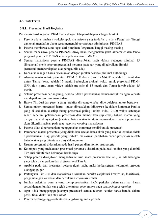 Buku pedoman-pkm-2020 | PDF