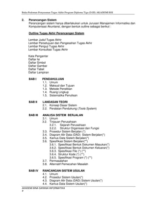 Buku Pedoman TA D3 | PDF