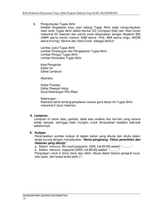 Buku Pedoman TA D3 | PDF