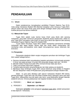 Buku Pedoman TA D3 | PDF