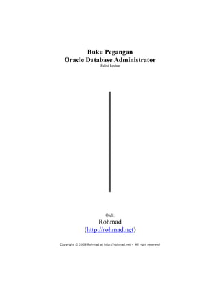Buku pegangan-oracle-dba | PDF