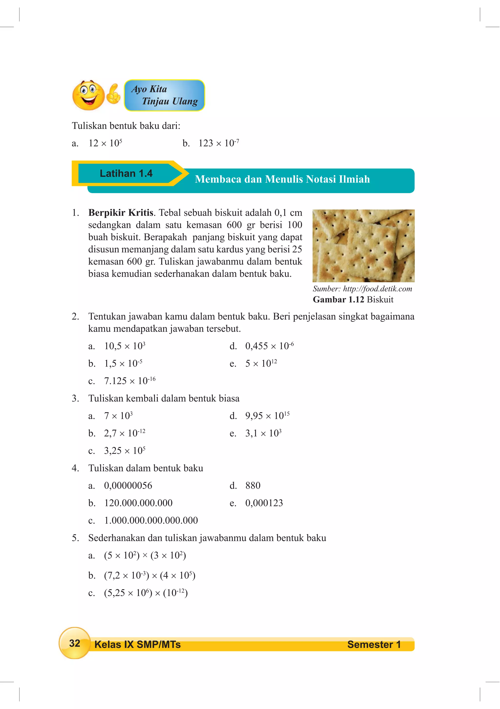 Buku Matematika SMP kelas IX Kurikulum 2013 | PDF