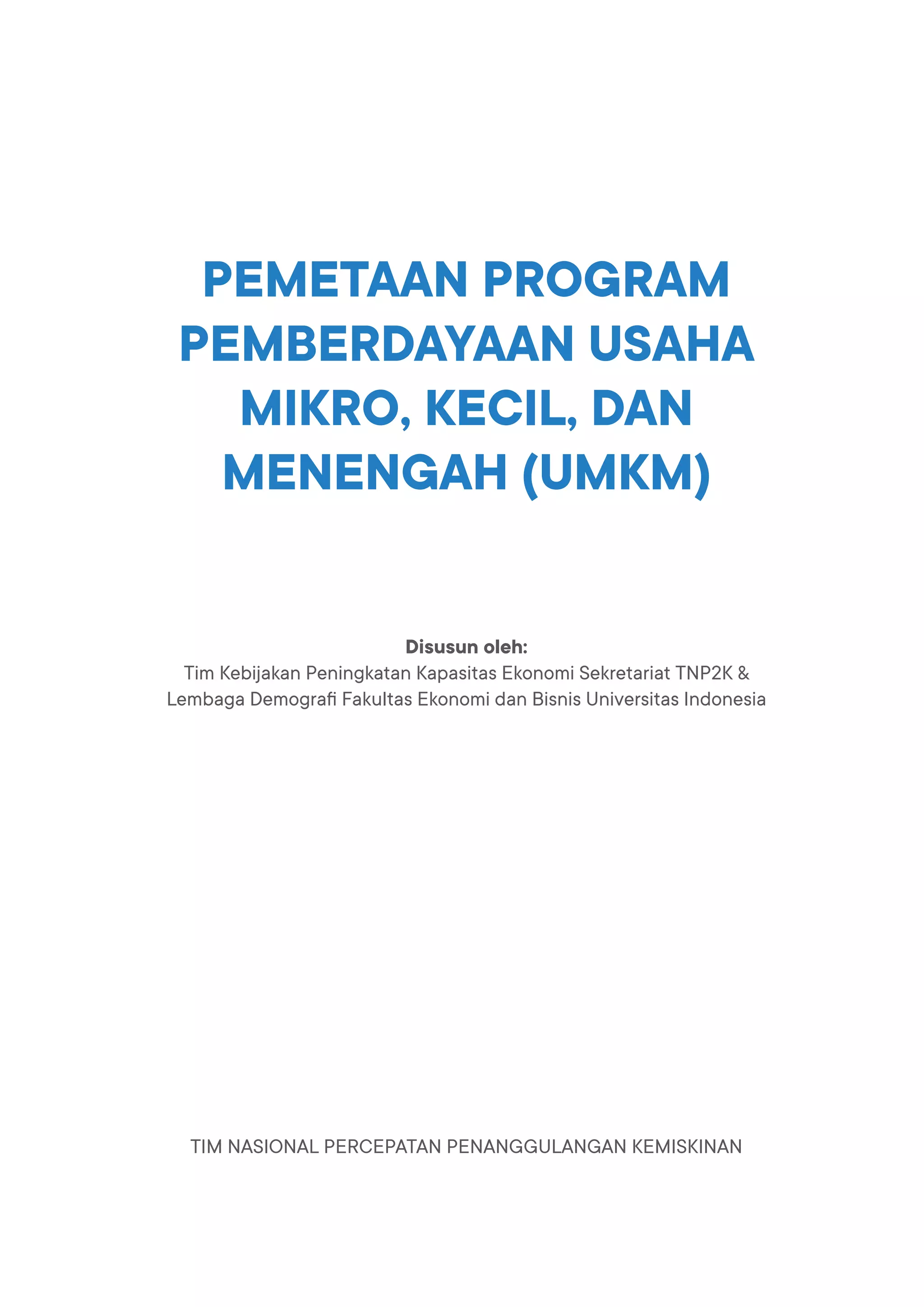 Buku-Pemetaan Program Pemberdayaan Usaha Mikro, Kecil, dan Menengah (UMKM).pdf