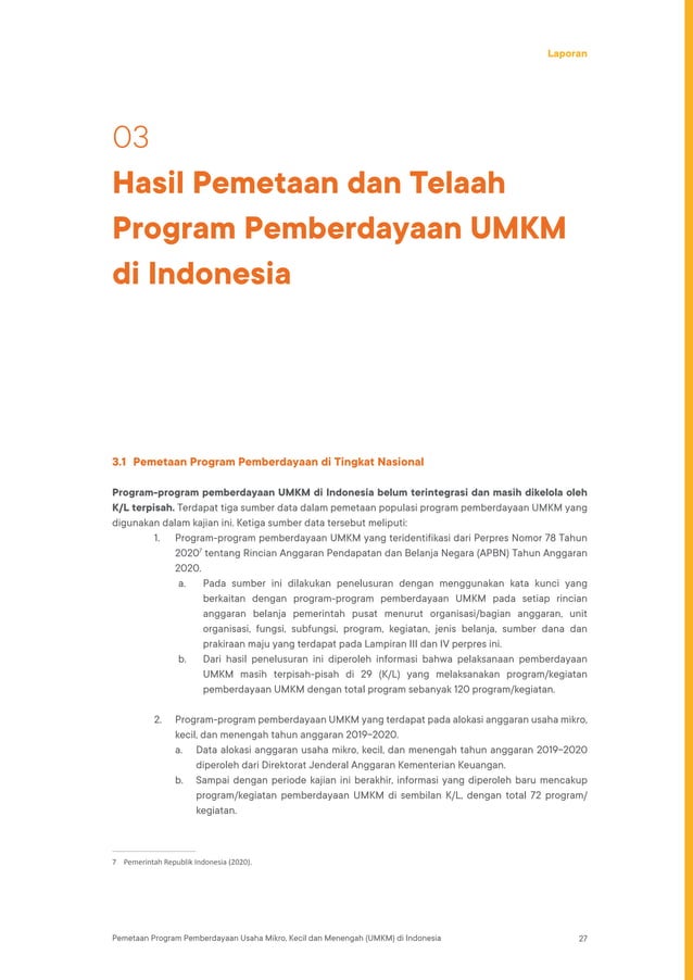 Buku-Pemetaan Program Pemberdayaan Usaha Mikro, Kecil, dan Menengah ...