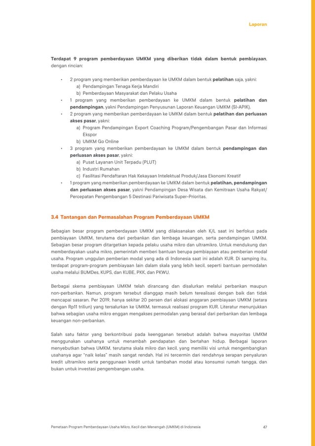 Buku-Pemetaan Program Pemberdayaan Usaha Mikro, Kecil, dan Menengah ...