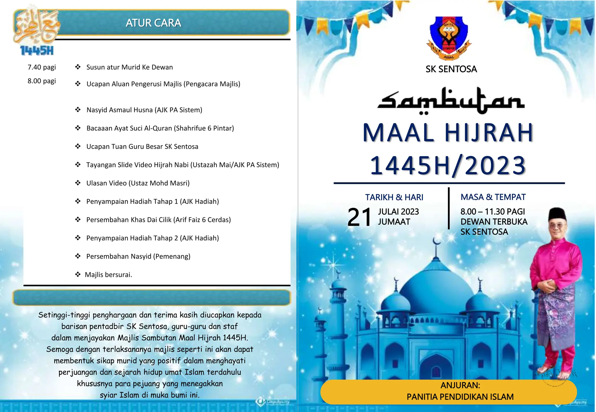 BUKUPROGRAM MAAL HIJRAH MASIHI 2023 SK SENTOSA | PPTX